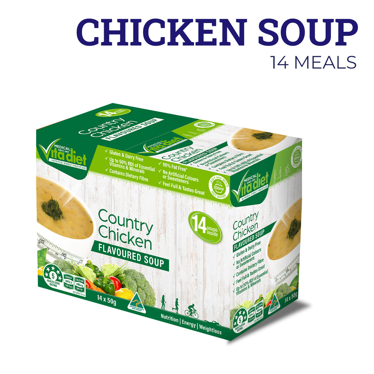 Country Chicken Soup 14 Pack – Vita Diet